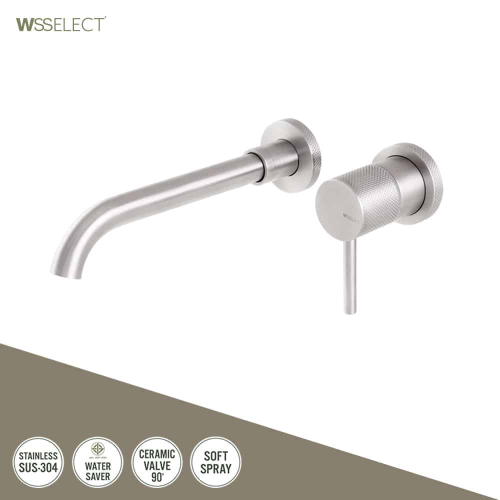 WSS-2053 ก๊อกอ่างล้างน้ำผสม แบบฝังผนัง