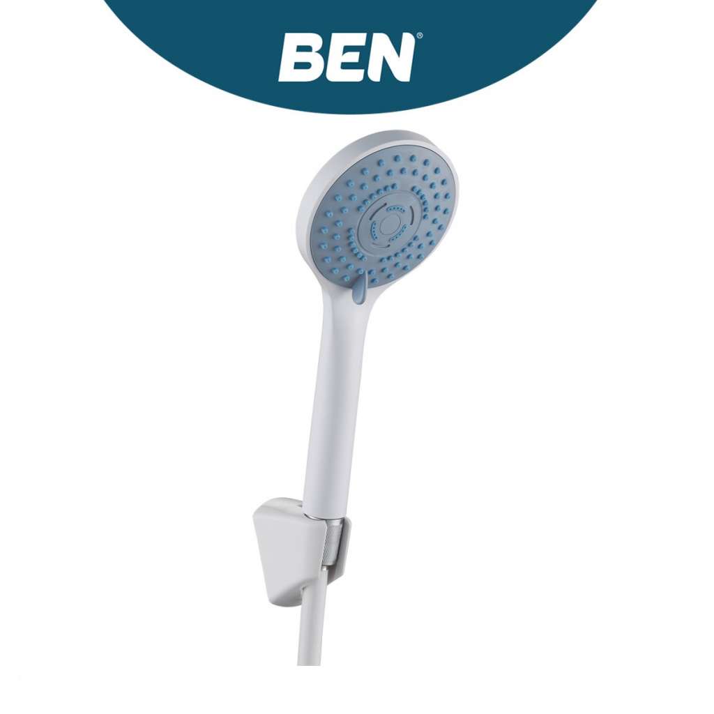 BN SHOWER-8899 ฝักบัวมือพร้อมสายและขอแขวนครบชุด