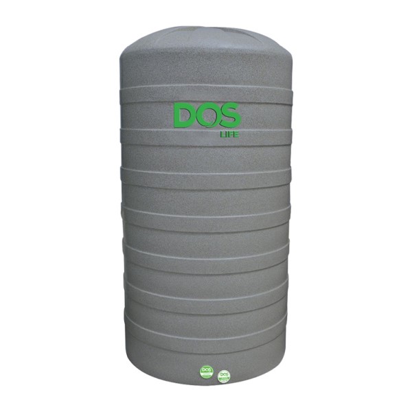 ถังเก็บน้ำบนดิน DOS GRANITO ขนาด 700 ลิตร สี Graphite (ท่อนอก)