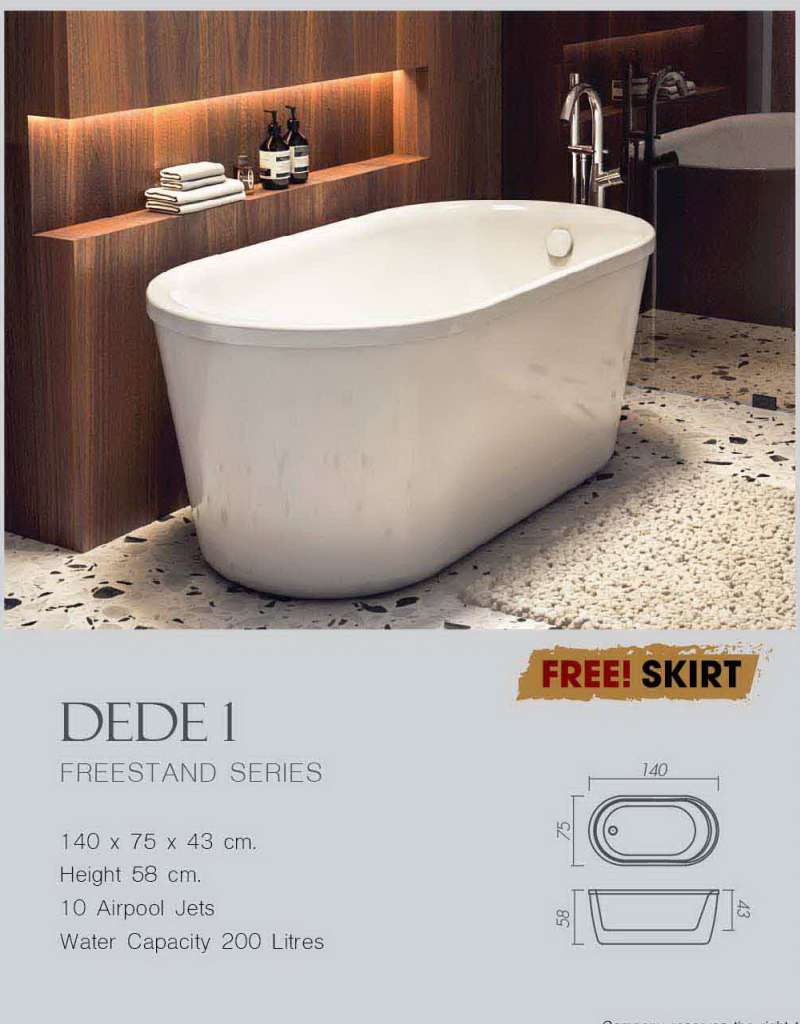 I-Spa FREESTAND BATHTUB Series : DEDE 1