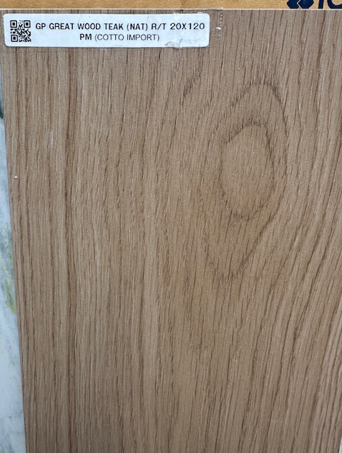 GP GREAT WOOD TEAK (NAT) R/T 20x120 PM COTTO IMPORT*คลิกดูรายละเอียด ...