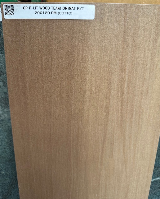 GP P-LIT WOOD TEAK 20x120 (ION) NAT RT 20x120PM COTTO*คลิกดูรายละเอียด ...
