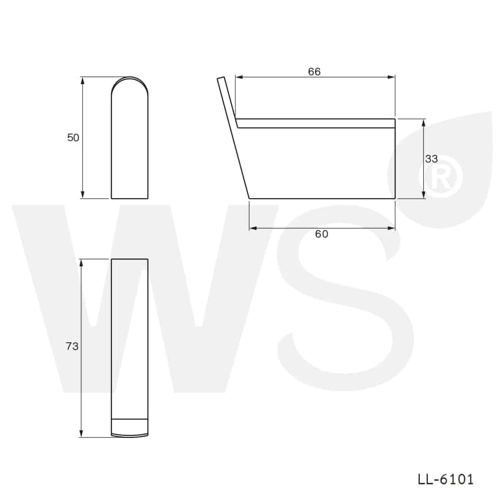 LL-6101 ขอแขวนผ้าสแตนเลส รุ่น LOLLI