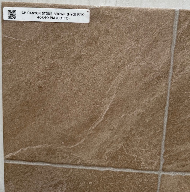 GP CANYON STONE BROWN (HYG) R10 40x40cm | 16x16" COTTO*คลิกดูรายละเอียด ...